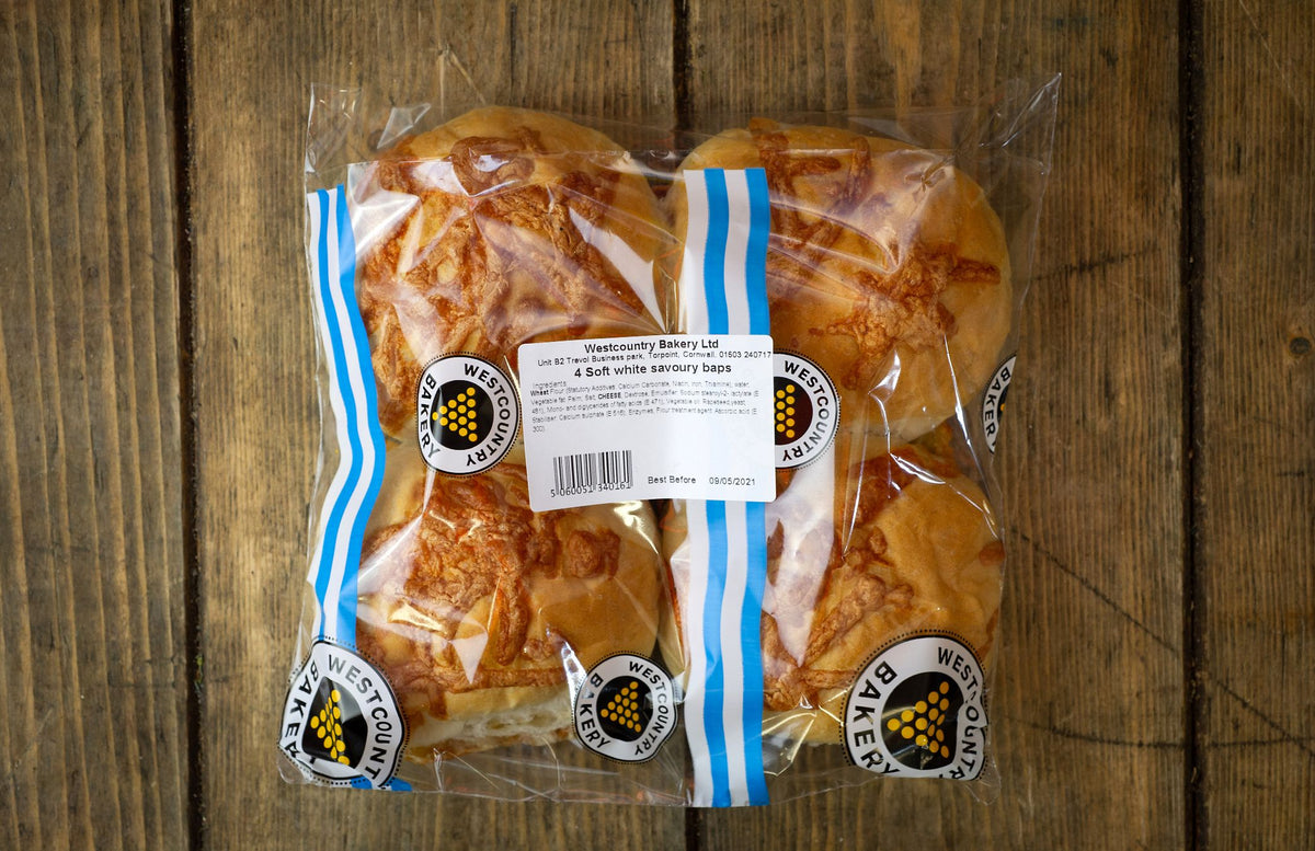 Bakery: Bread (Westcountry)- Savoury baps x 4 – Veg Box Fresh